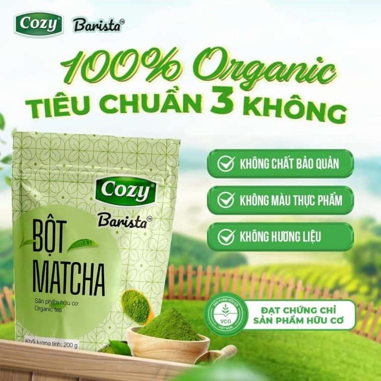 Bột Matcha Cozy 200g - Thức uống xanh cho ngày năng động